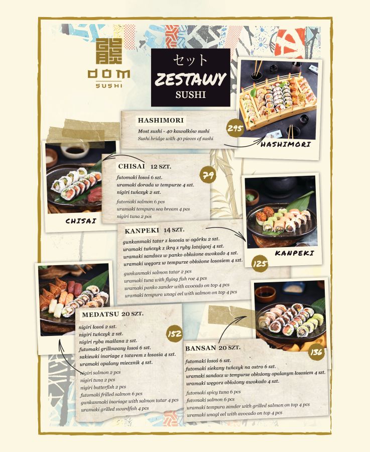 Menu Dom Sushi